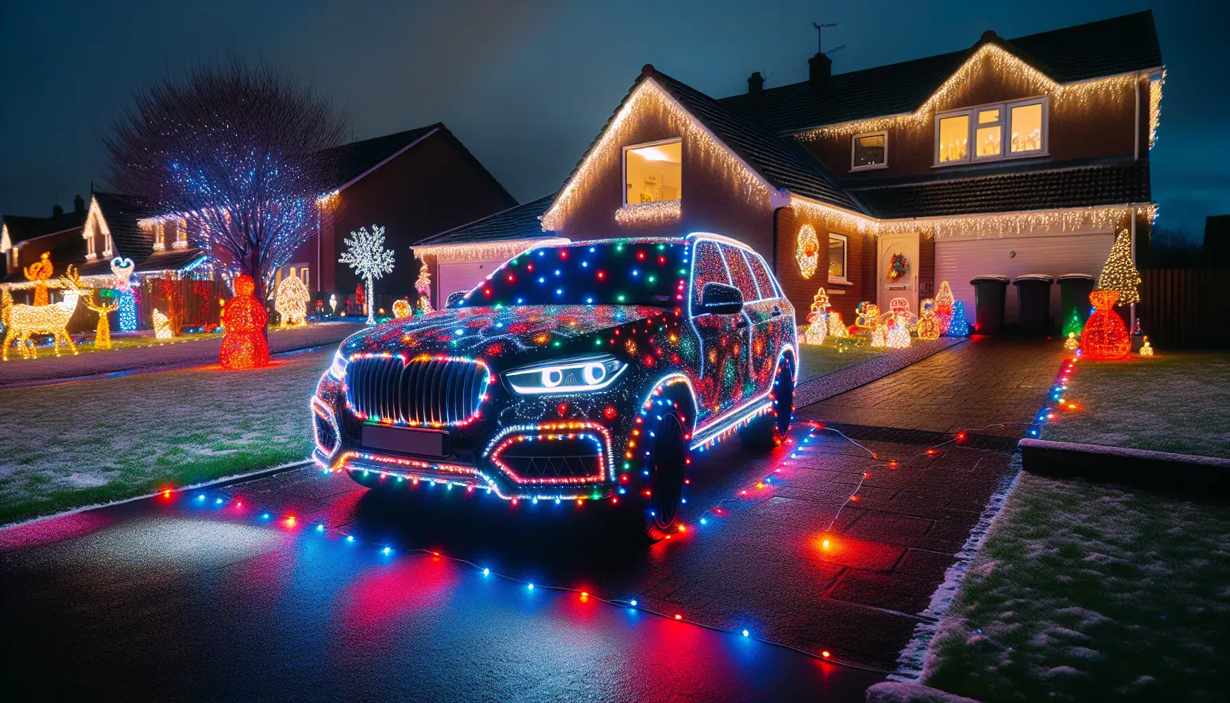 Can You Decorate Your Car With Christmas Lights?