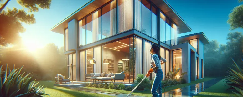 How to Clean Outside Windows You Can't Reach